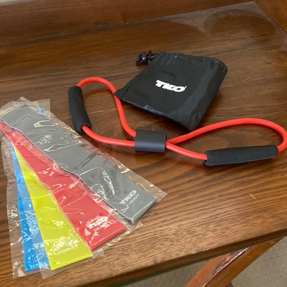 TKO | Other | Fitness Bundle Tko Resistance Bands Double Tube | Poshmark